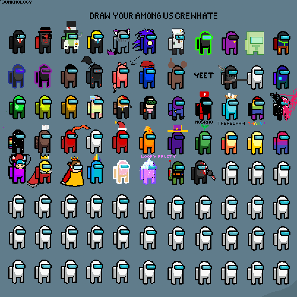 Editing Among Us - Free online pixel art drawing tool - Pixilart
