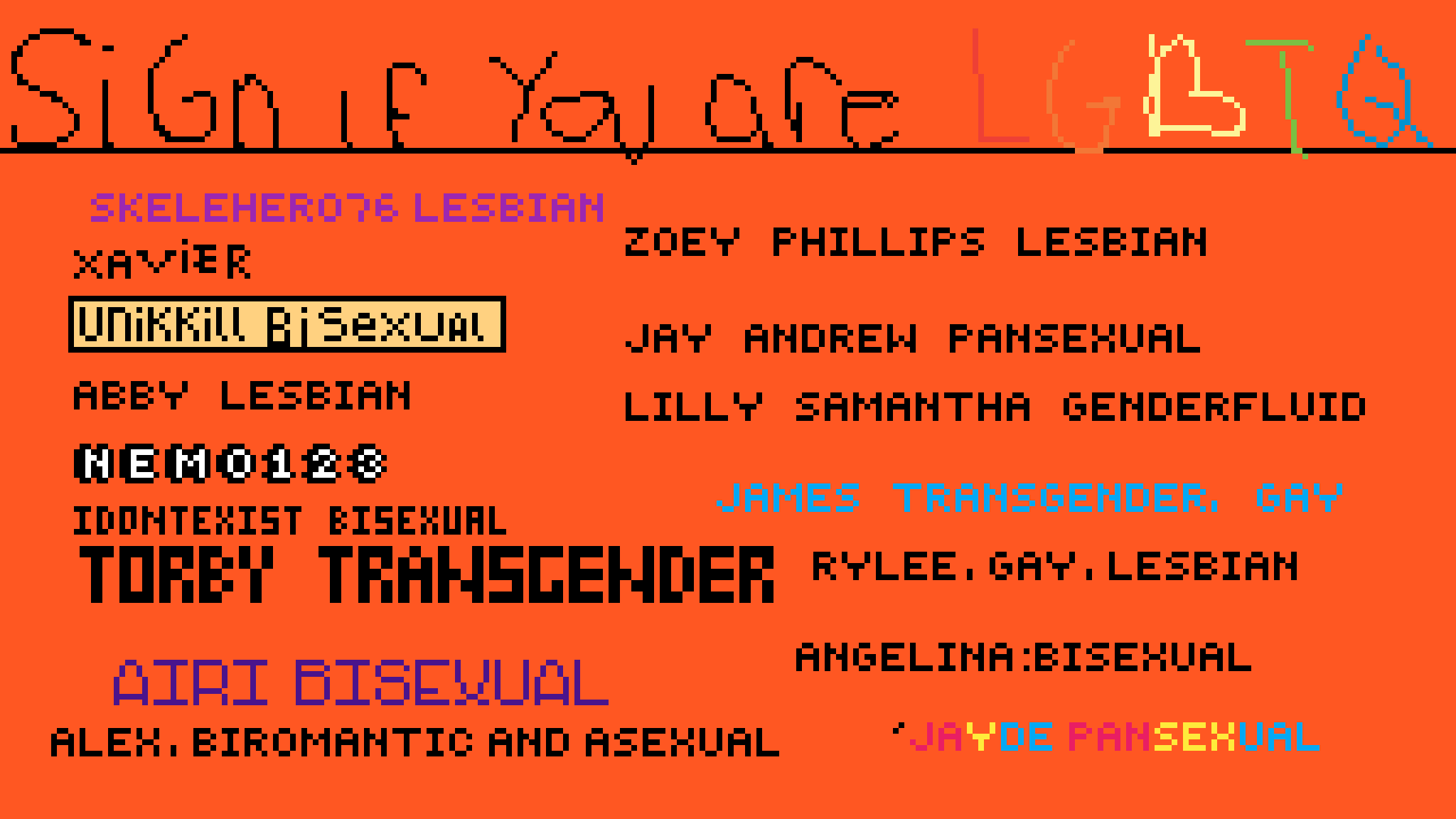 Editing LGBTQ - Free online pixel art drawing tool - Pixilart