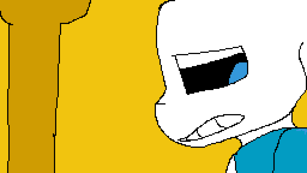 Pixilart - sans gif, ( remade ) by mumu0909