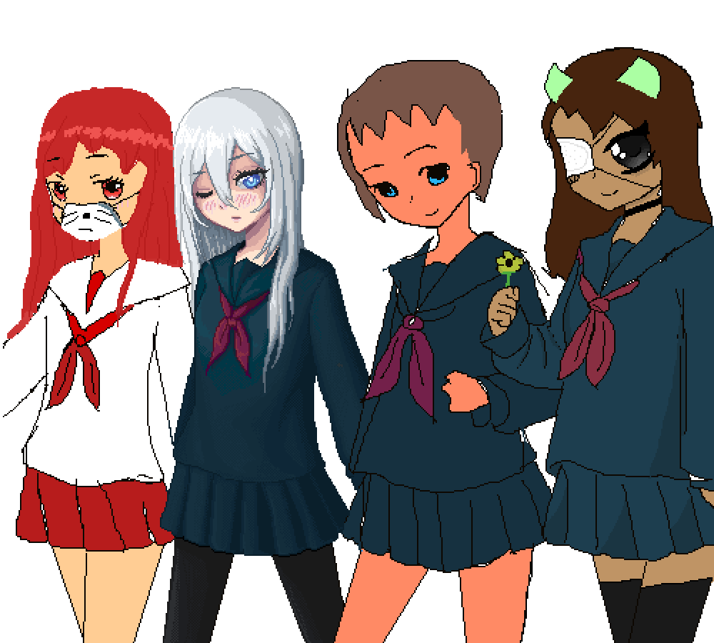 Editing My gang squad - Free online pixel art drawing tool - Pixilart
