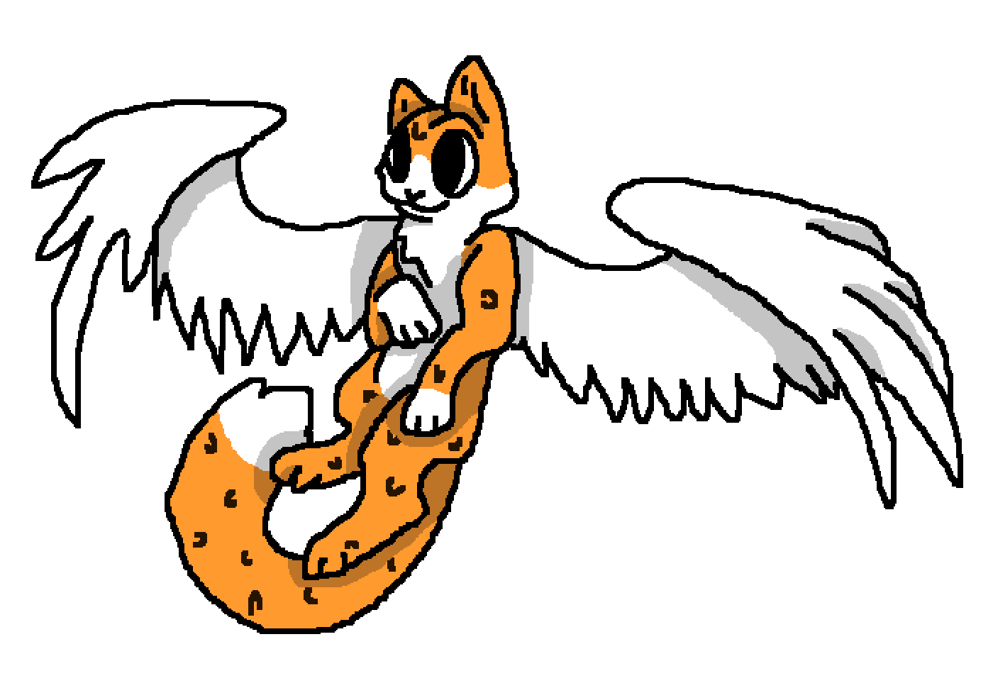 Pixilart - winged cheetah by changeverything