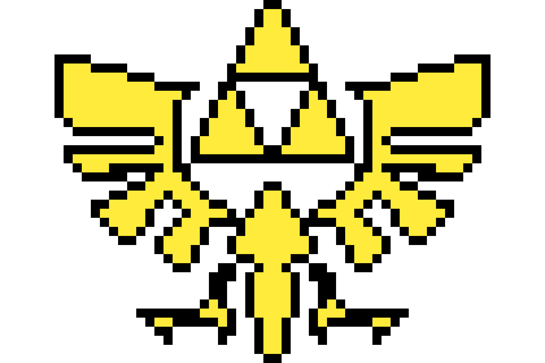 Zelda Triforce Pixel