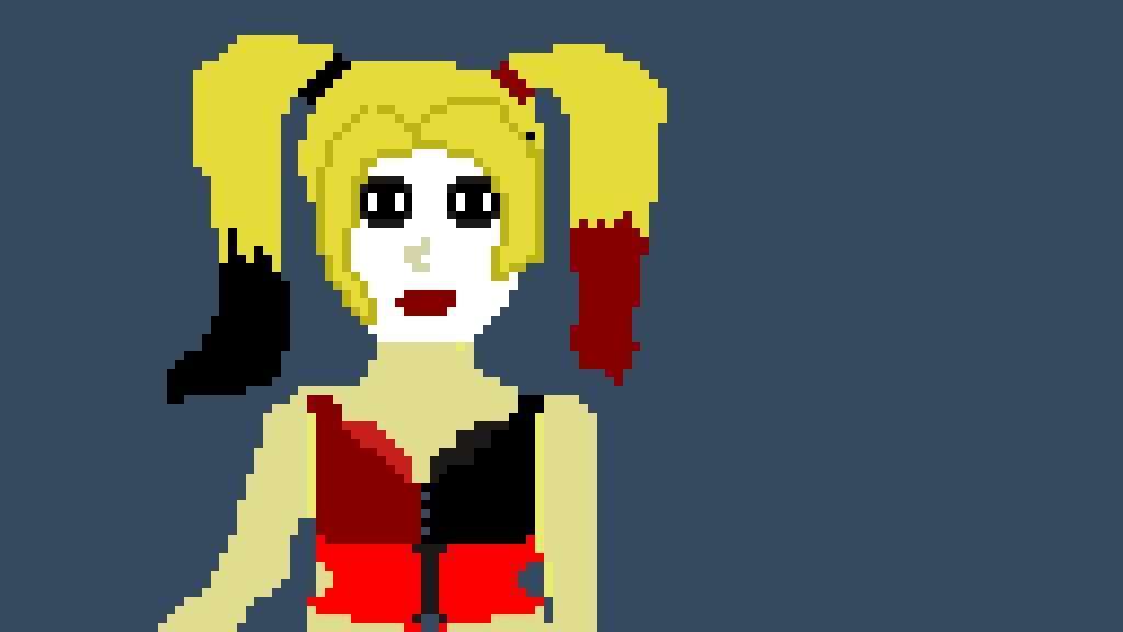 Editing harley quinn arkham city - Free online pixel art drawing tool ...