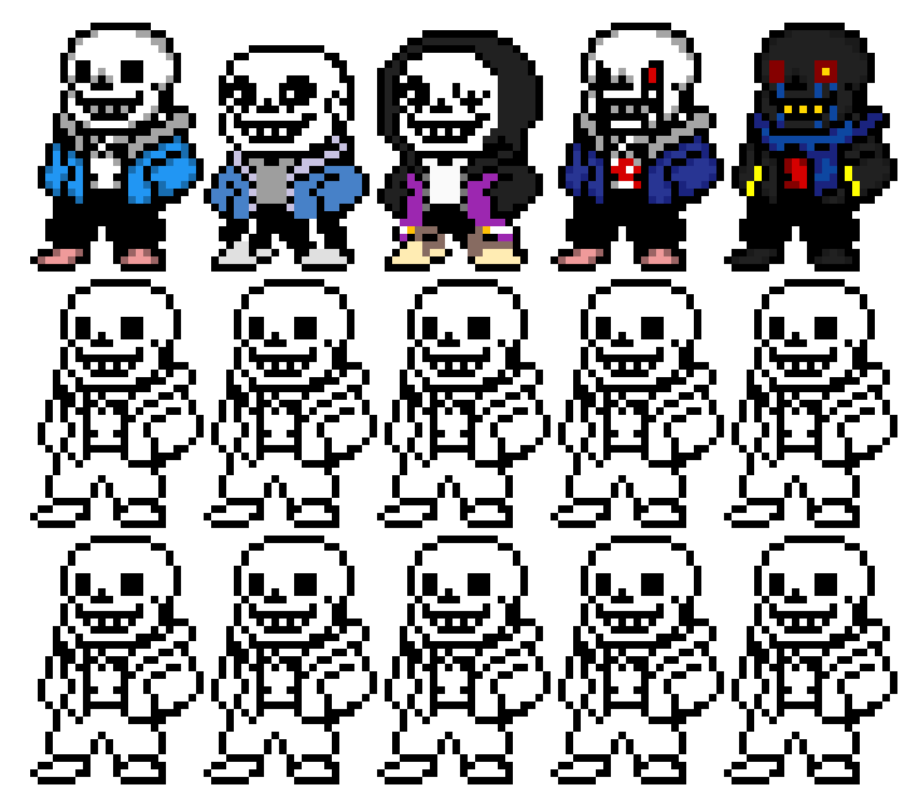 Pixilart - ------ and error sans by Axiore