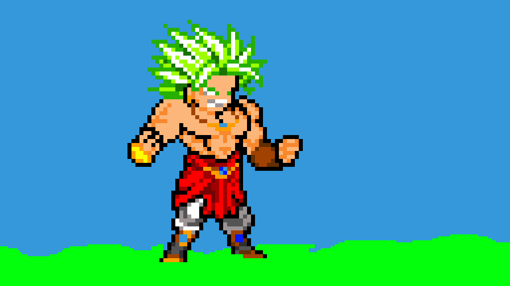 Editing Broly Legendary Super Saiyan - Free online pixel art drawing ...