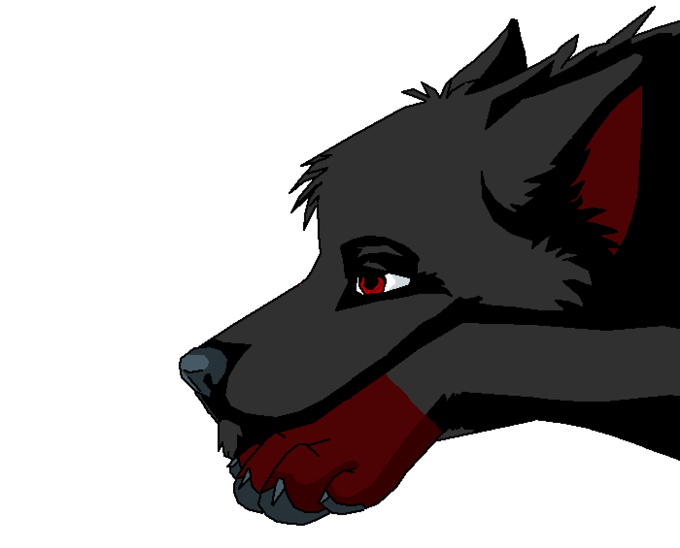 Pixilart - Aaron in wolf form by ii0nlyZodiac