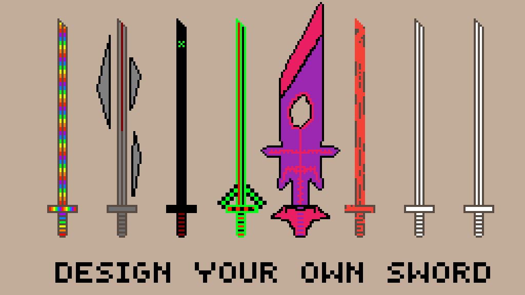Pixilart - design your own sword by PixelBoy101