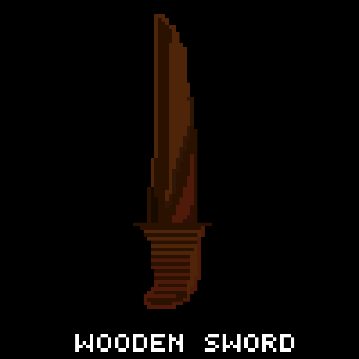 Pixilart - wooden sword by GiperStefan