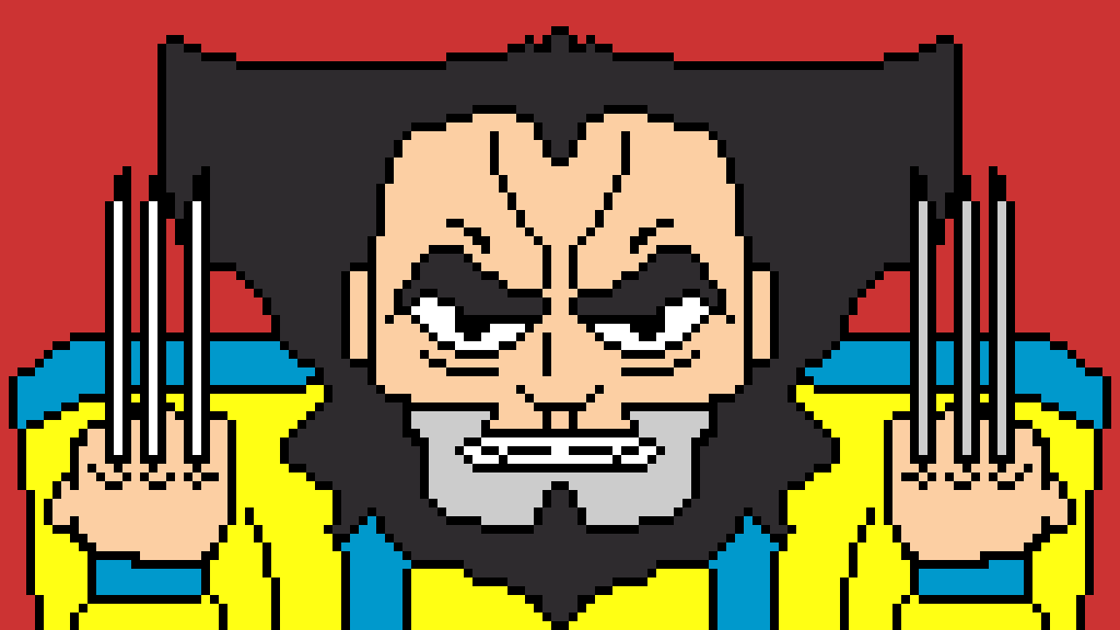 Editing Wolverine - Free online pixel art drawing tool - Pixilart