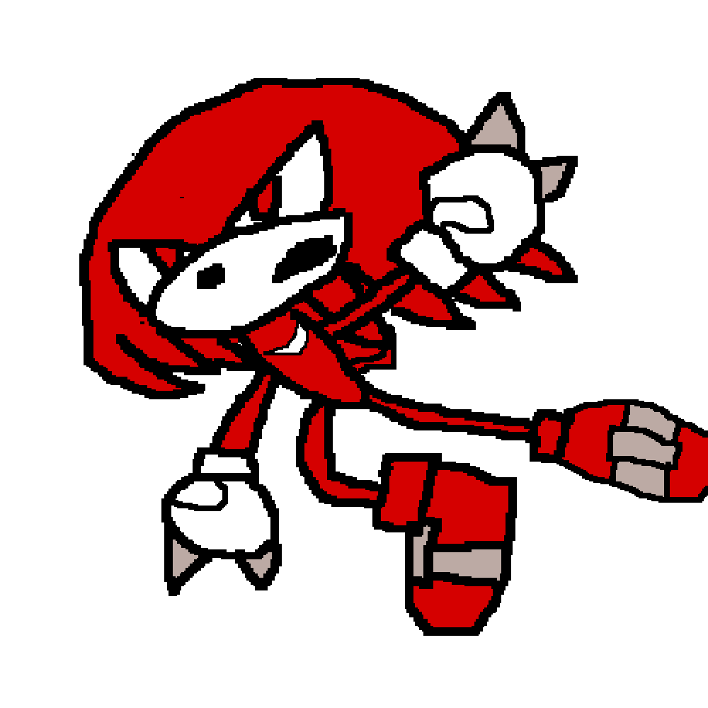 Editing knuckles - Free online pixel art drawing tool - Pixilart