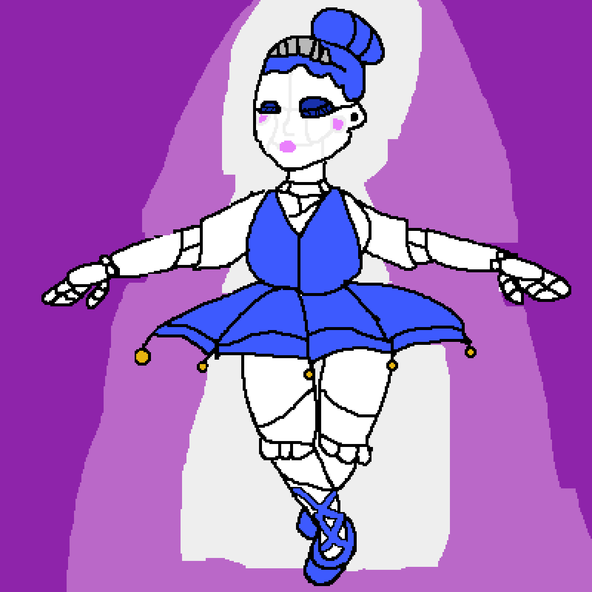 Edición Ballora fnaf - Herramienta gratuita de dibujo en línea de pixel ...