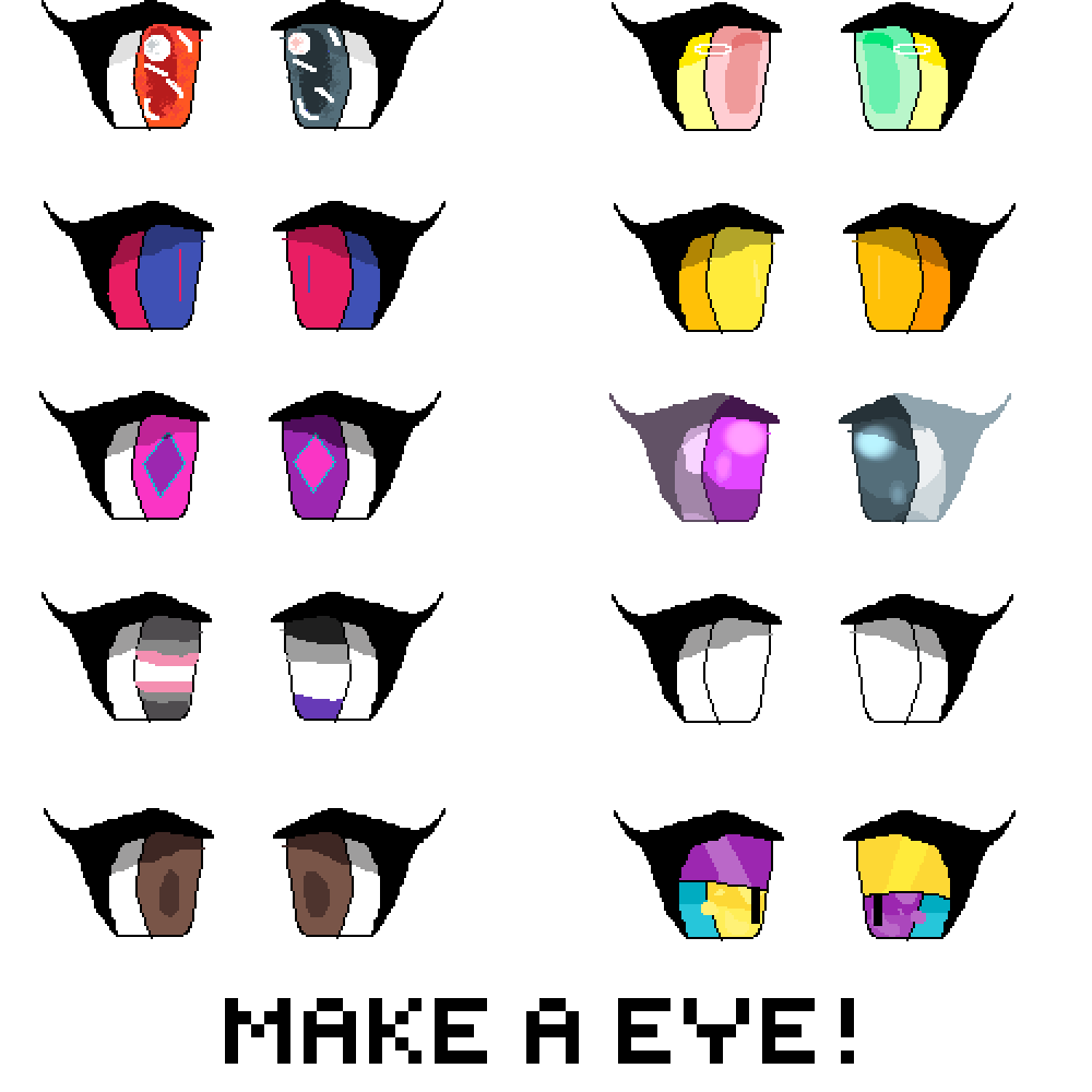 Editing eyes - Free online pixel art drawing tool - Pixilart