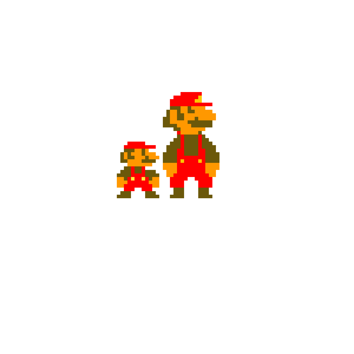 Editing Little Mario and Big Marion - Free online pixel art drawing ...