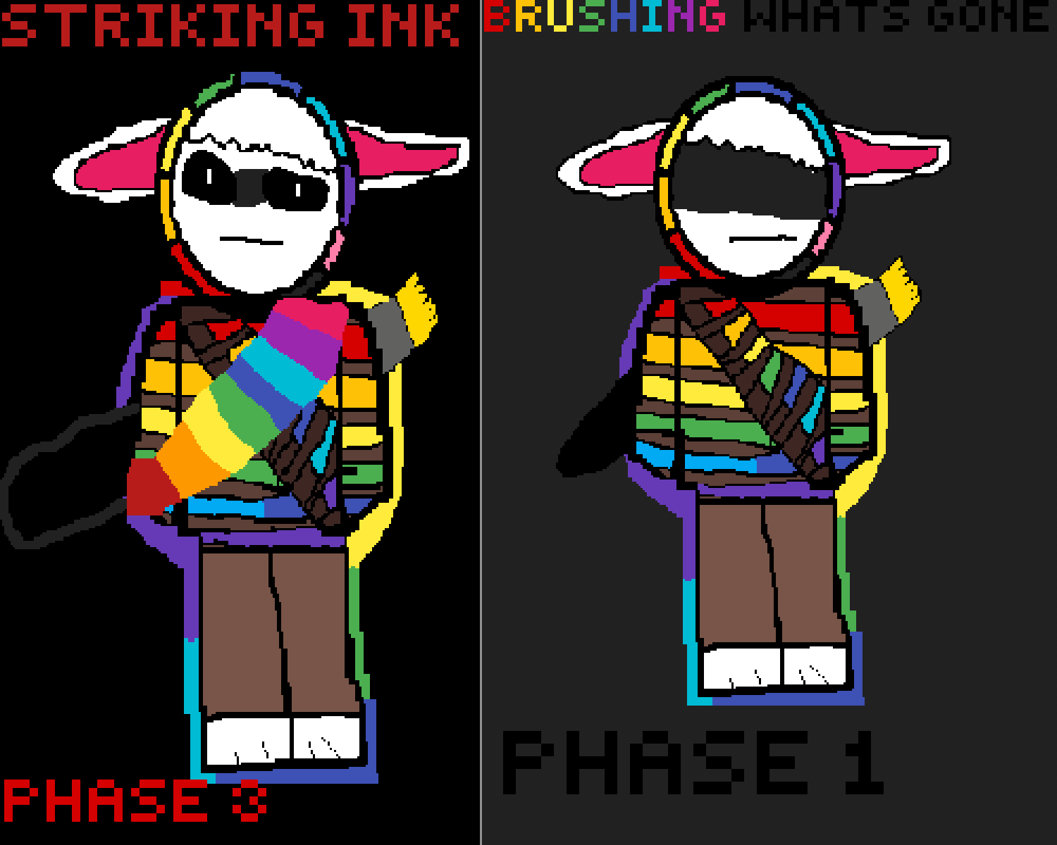 Pixilart - Ink Arthur Phase 2 And 3 by Arthur-Dreemurr