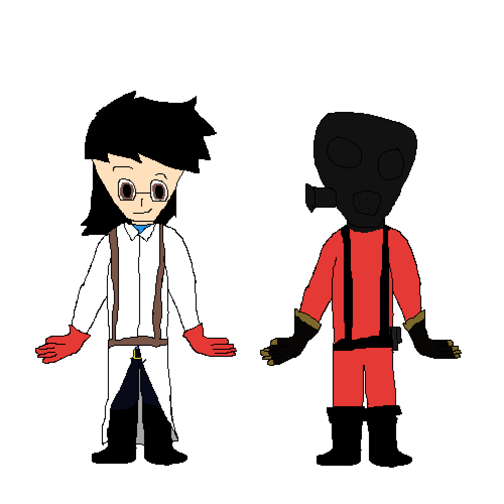 Pixilart - base 2 of fusion oc by pixlekid