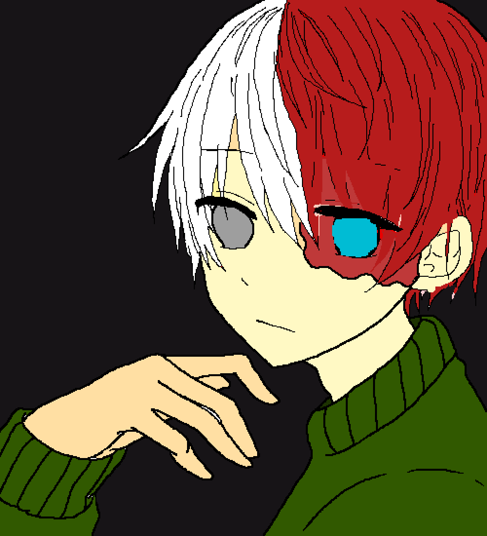 Editing shoto todoroki - Free online pixel art drawing tool - Pixilart