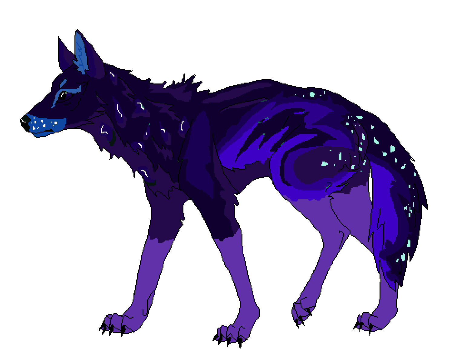 Pixilart - Galaxy Wolf by pixildraw