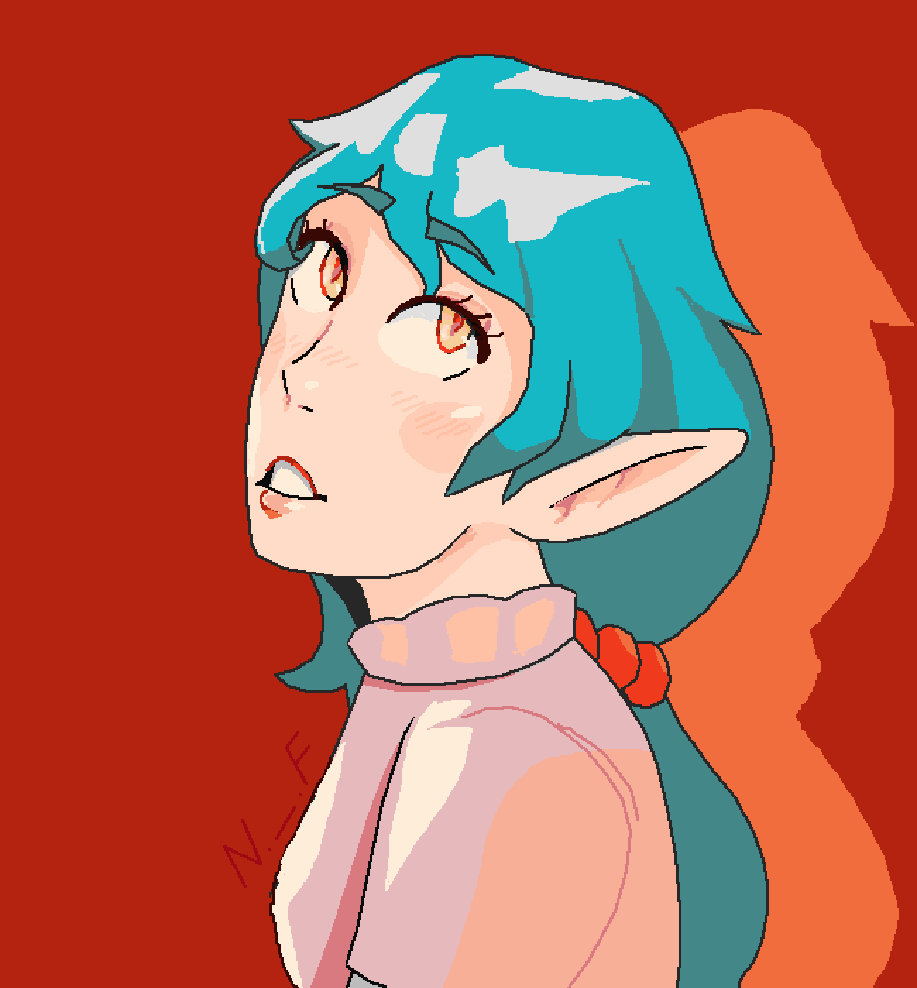 Pixilart - elf collab by PicknRoll