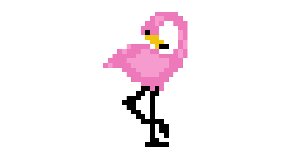 Editing flamingo - Free online pixel art drawing tool - Pixilart