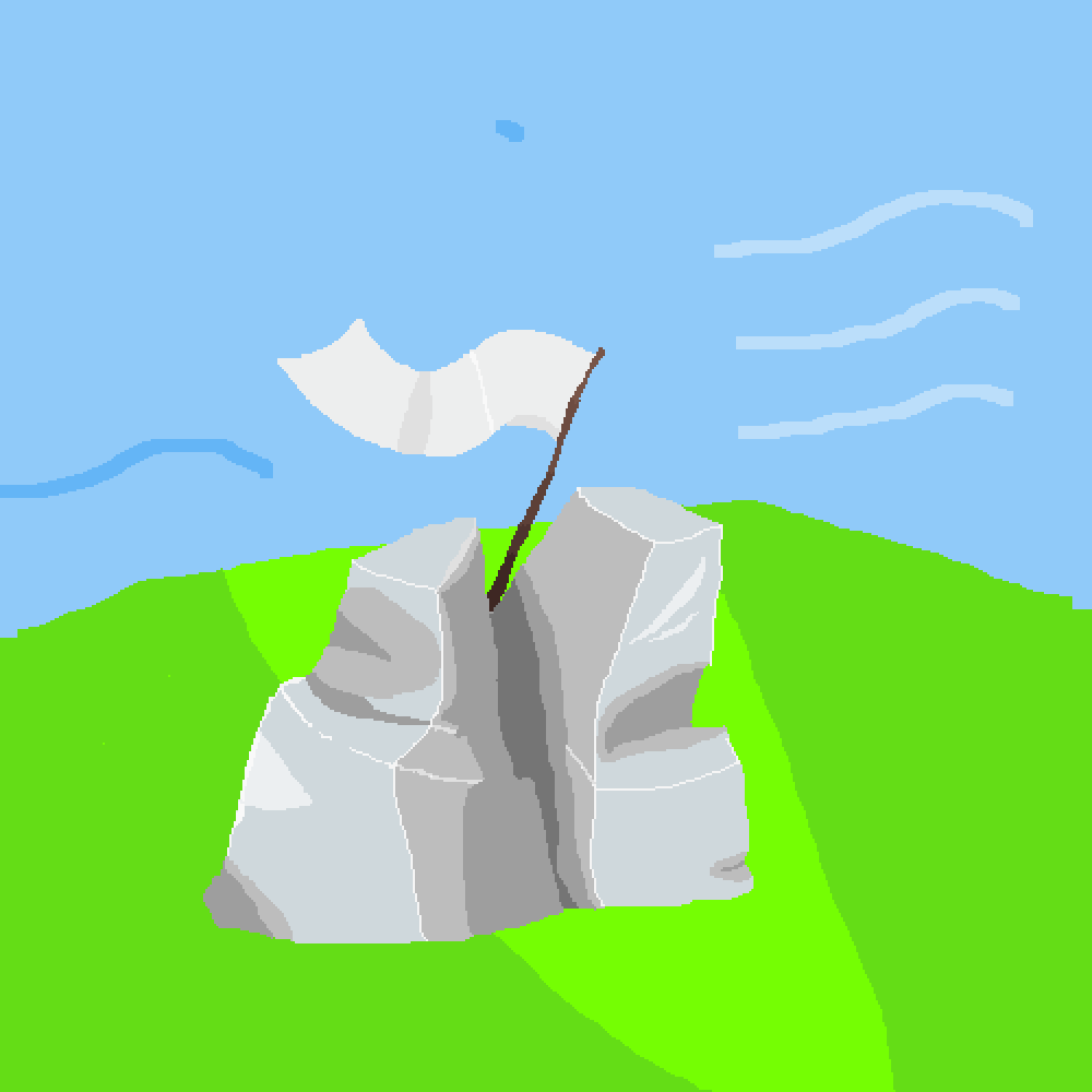 Pixilart - White Flag by AthuzXDOK