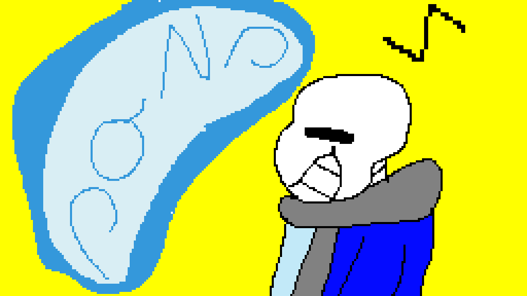Editing Sans the skeleton - Free online pixel art drawing tool - Pixilart