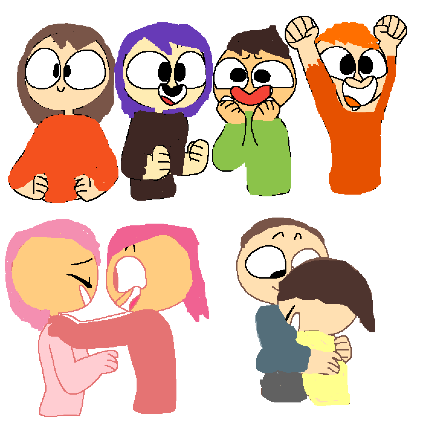 Pixilart - wierd friends by 1009022