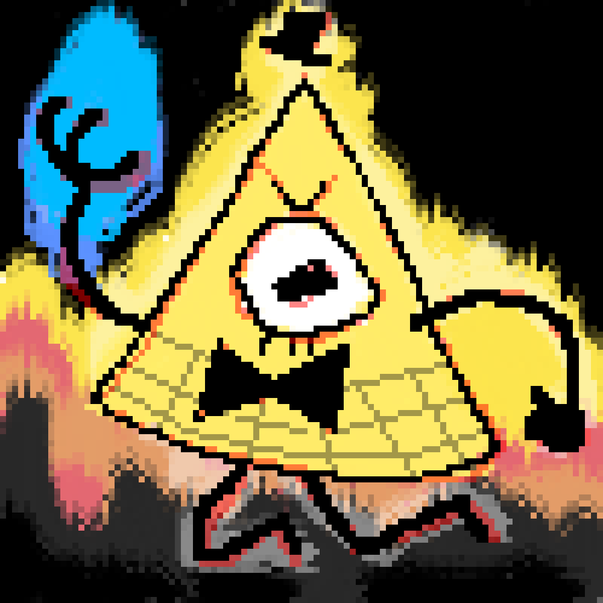 Pixilart - Bill Cipher by Scribble-Boy