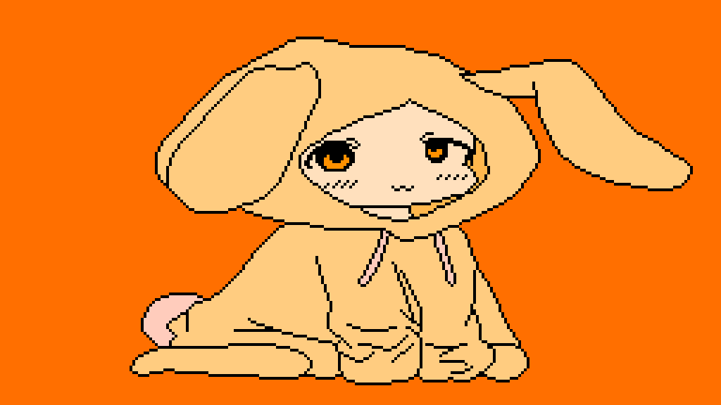 Pixilart - My orange avatar by NateWantToBatle