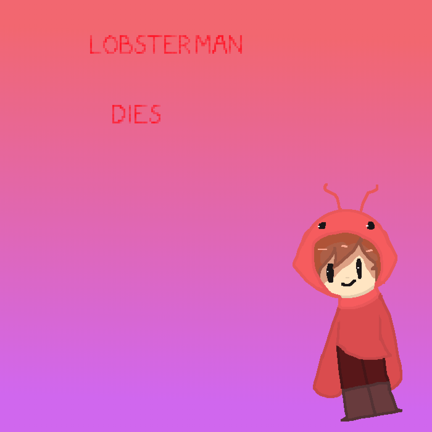 Pixilart - lobster man title page by waterpotato1002