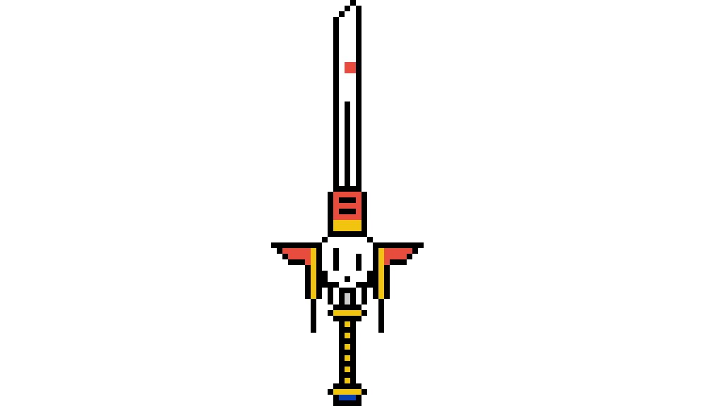 Pixilart - Undertale- Papyrus Sword by Anonymous