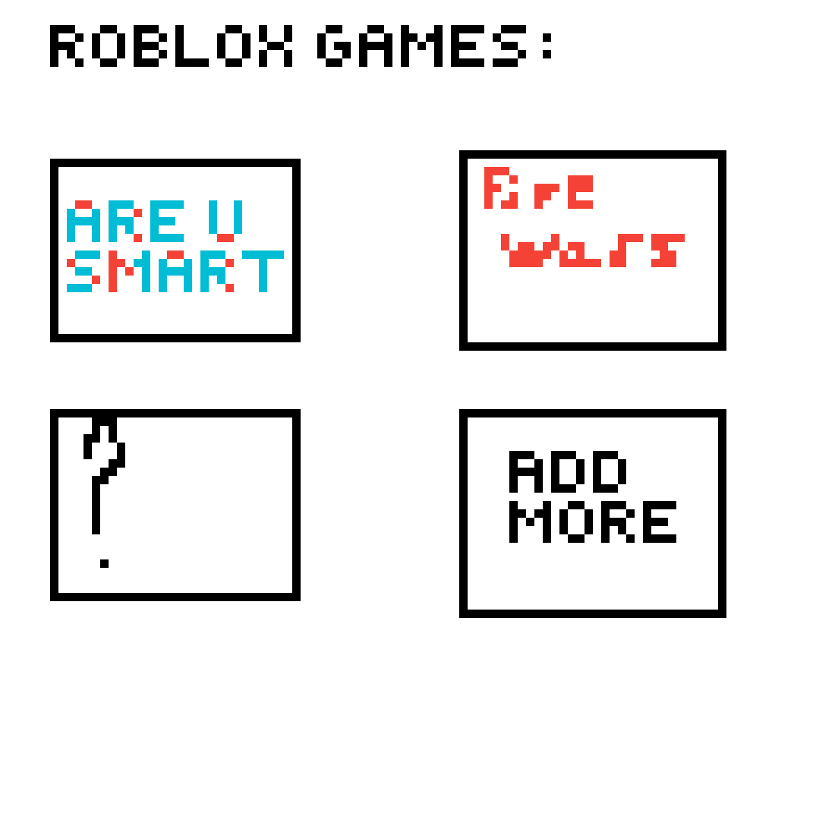 Editing Roblox Games Page - Free online pixel art drawing tool - Pixilart