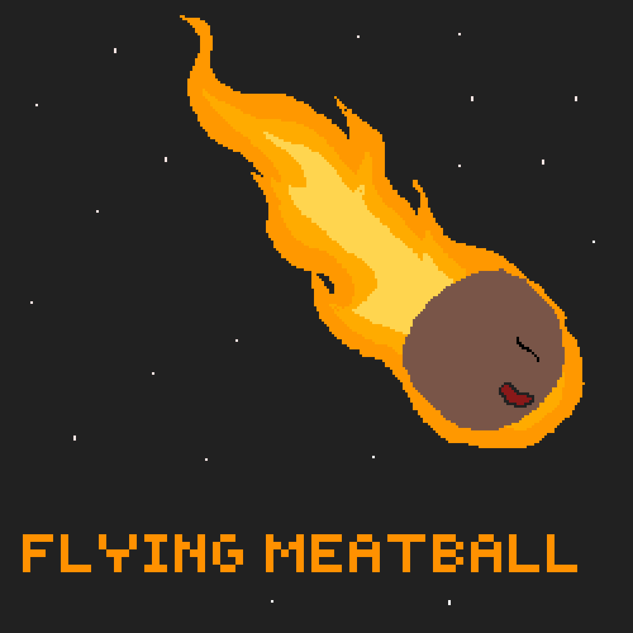 Pixilart - flying meatball by skye123