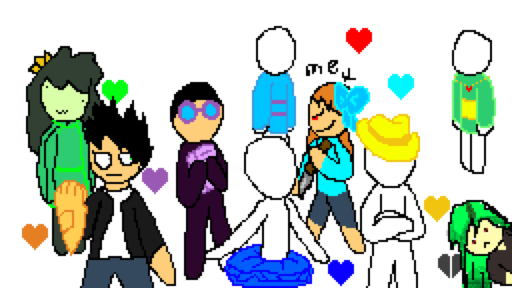 Editing Human souls -collab- - Free online pixel art drawing tool ...