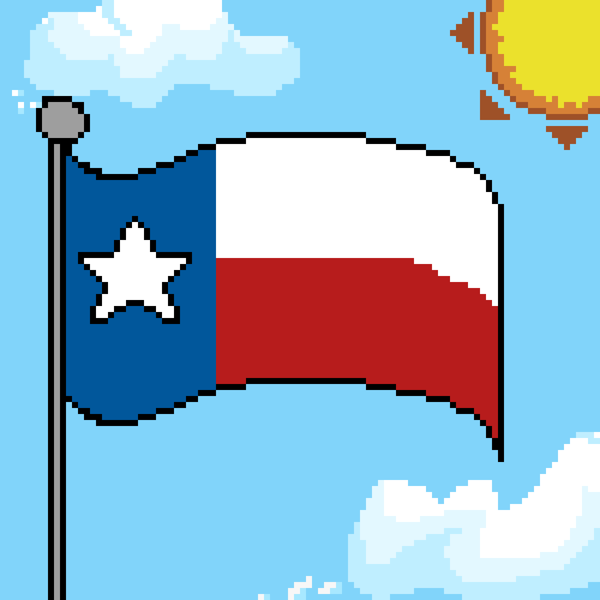 Editing Texas flag - Free online pixel art drawing tool - Pixilart