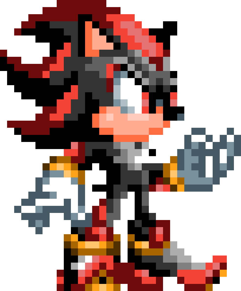 Pixilart - Shadow Hedgehog by TitaniumPixelar
