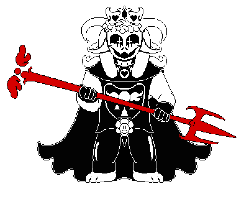 Pixilart - [Nightfall] "Overlord Asriel" Idle Animation by leobars17