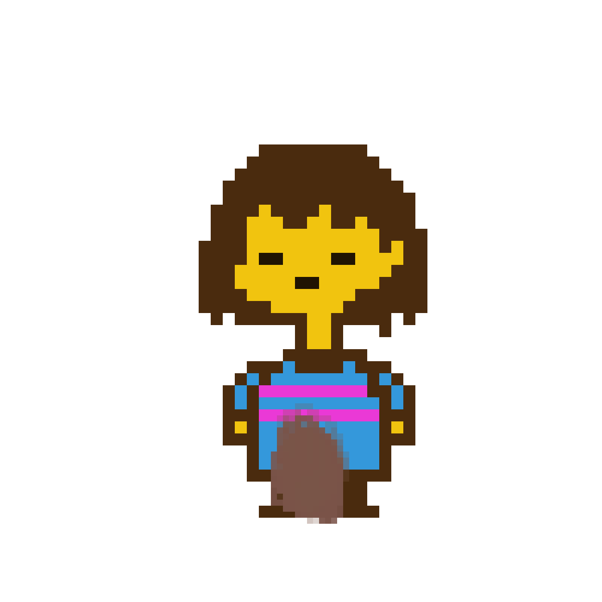 Editing frisk pooping - Free online pixel art drawing tool - Pixilart