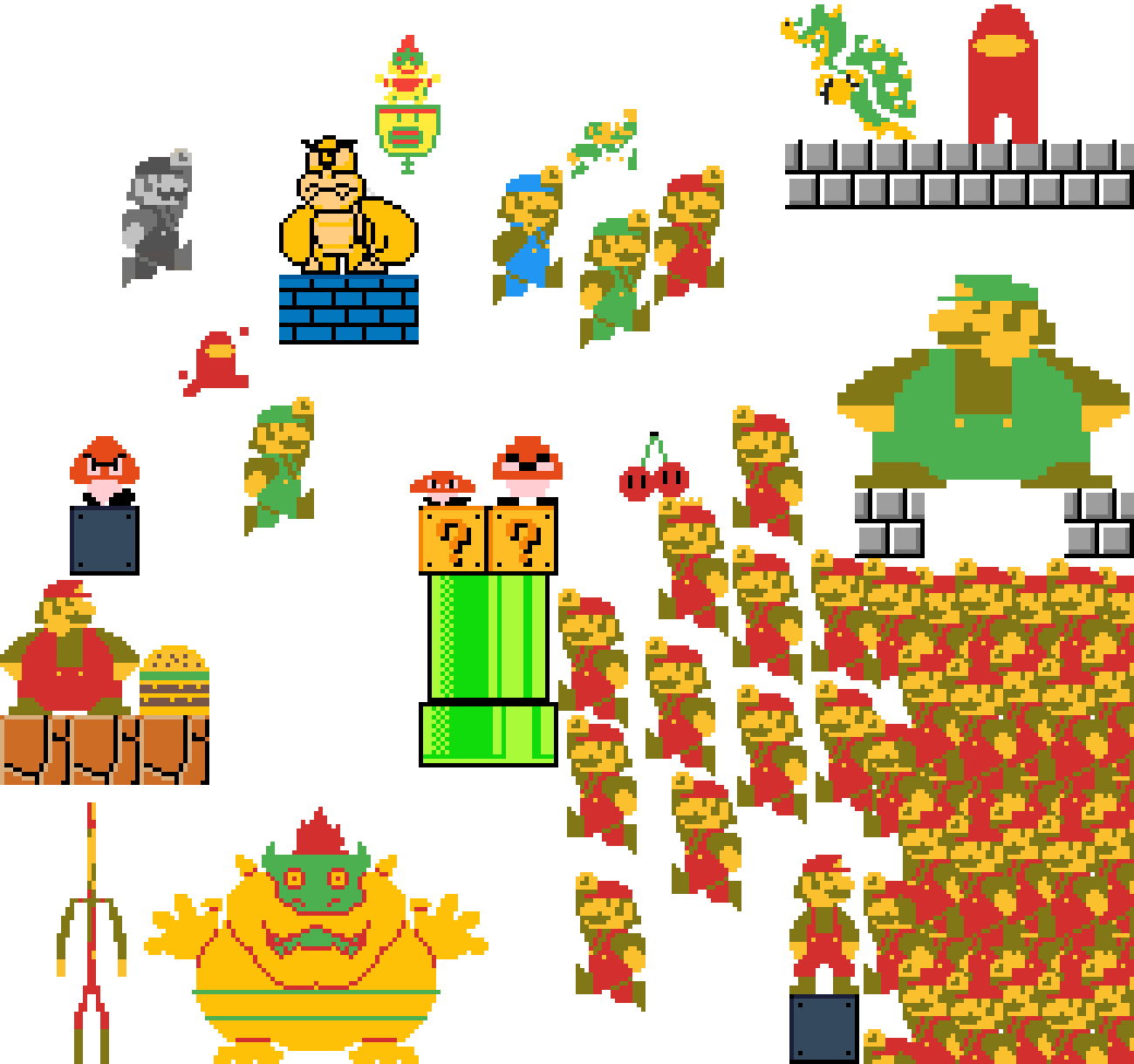 Pixilart - Ebic Mario thingy by thepumpking