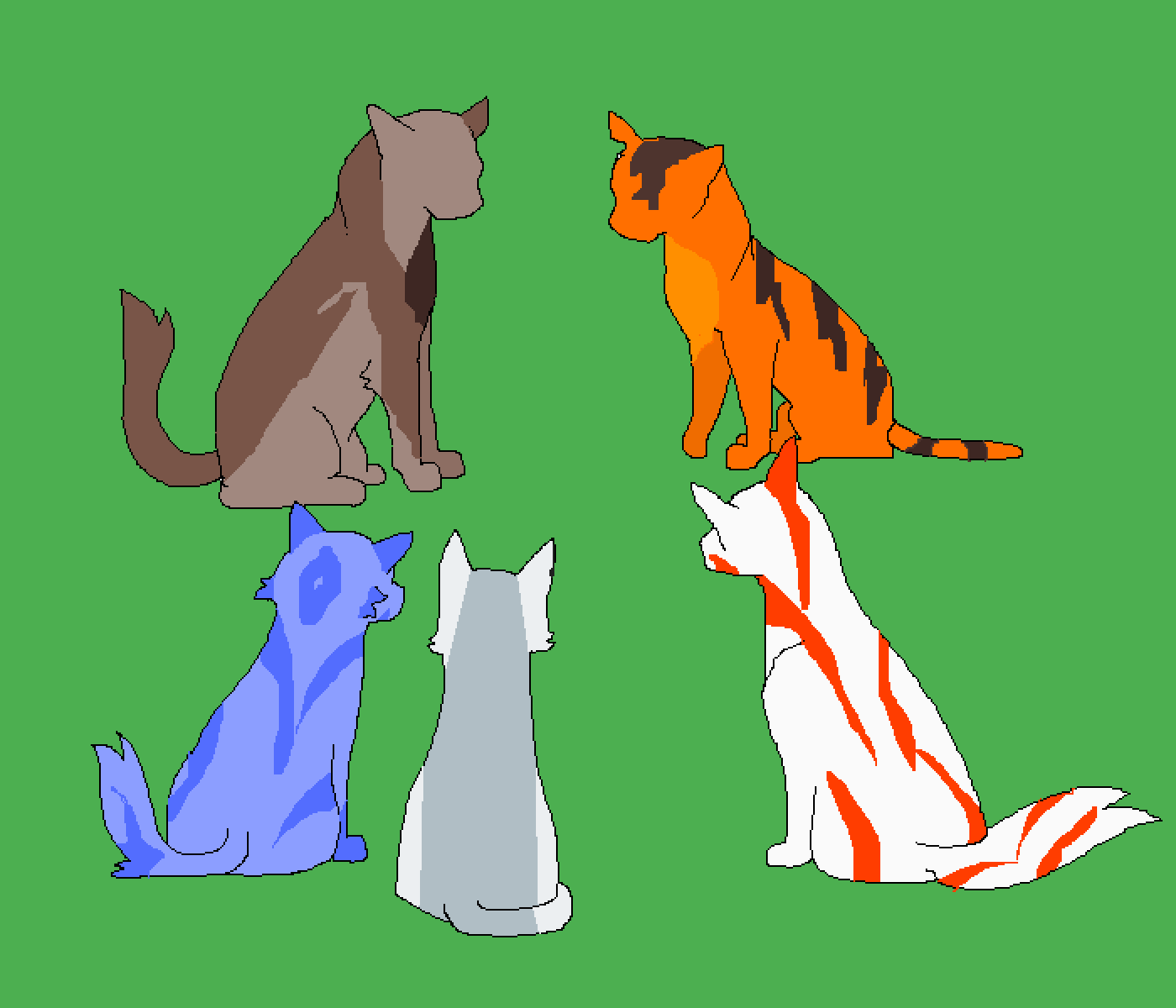 Pixilart - 5 OCs by WarriorsandWof