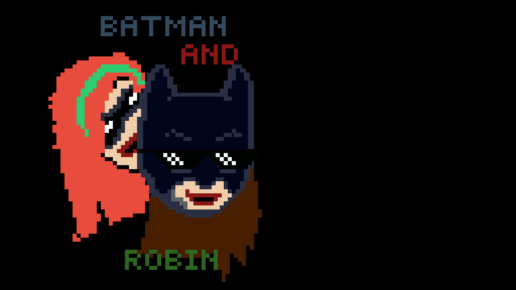 Pixilart - Batgirl and Robin. by GamersUnite