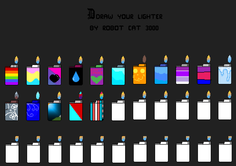 Editing Draw a lighter - Free online pixel art drawing tool - Pixilart