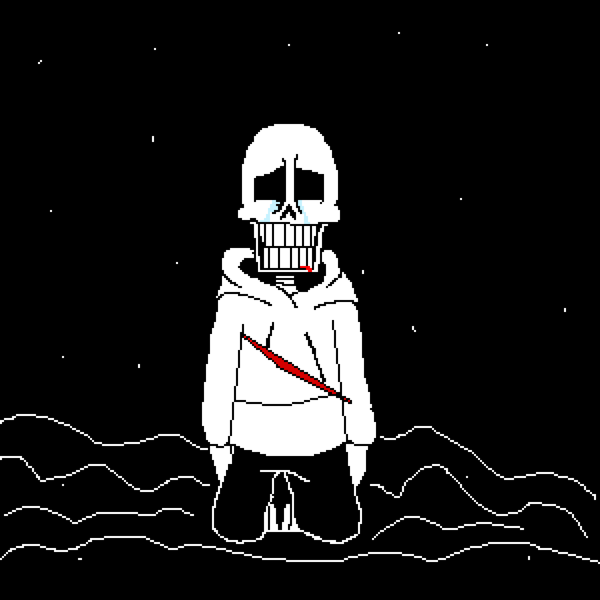 Pixilart - Big sad papyrus by Acer-Real