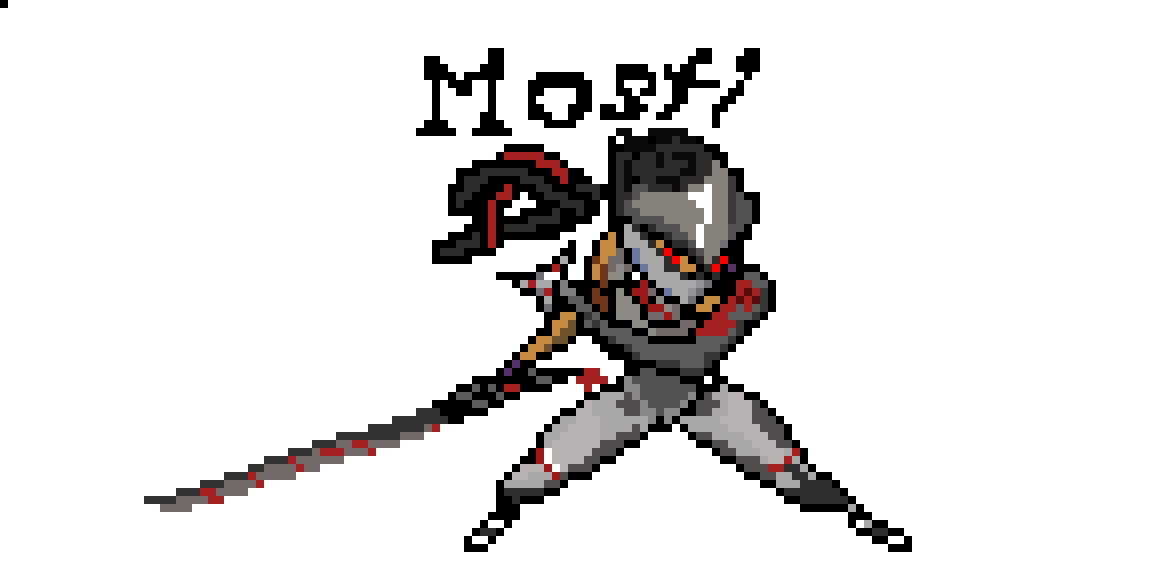 Pixilart - Genji pixel blackwatch by MostiPL