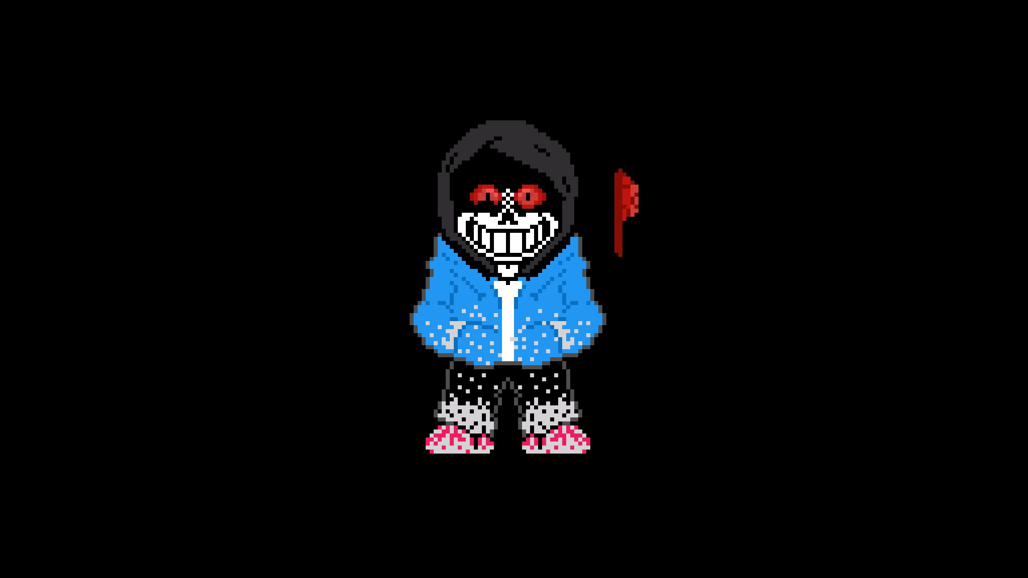 Pixilart - dusttale sans sprite by BlueboxDude