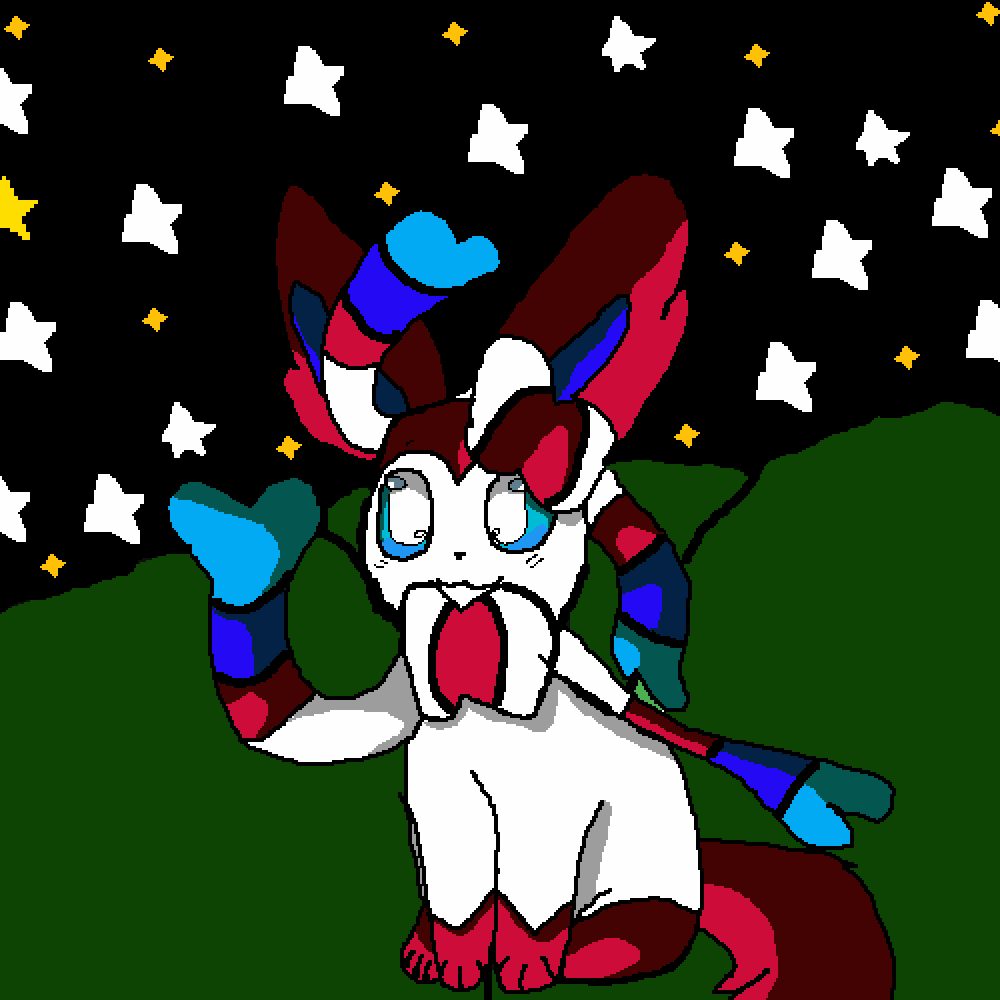 Pixilart - Sylveon-Sketch by Aaliyah