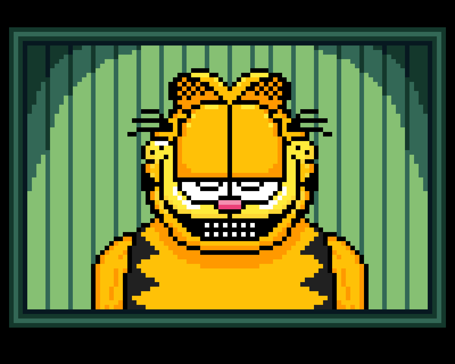 Pixilart - gorfield colored by chaoticshoe