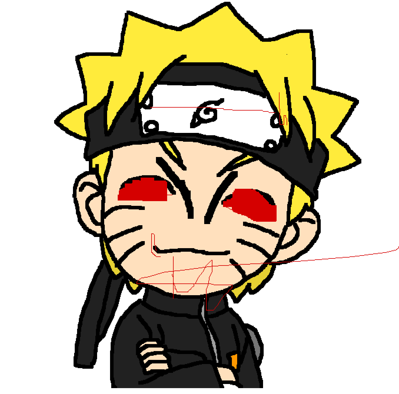 Pixilart - scary naruto by Itznotcarlos