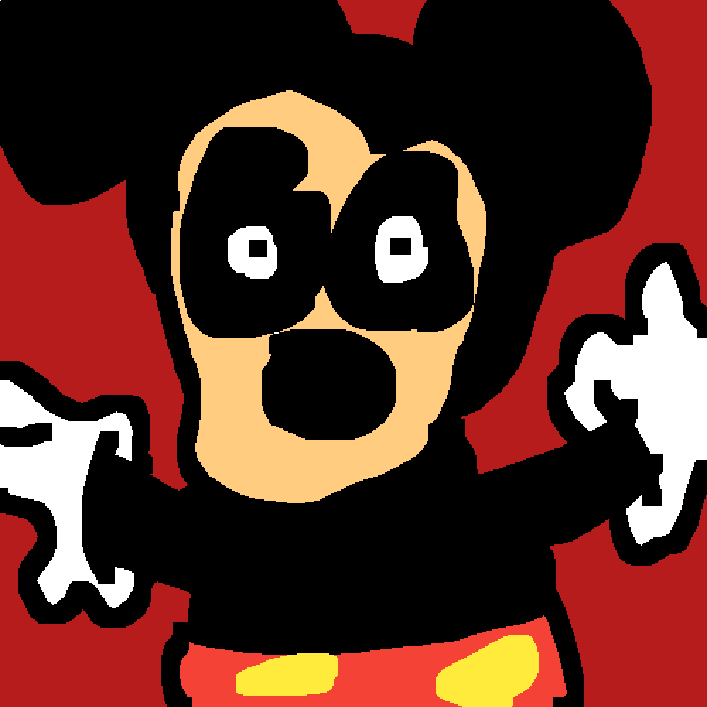 Pixilart - mickey mouse mouse run by among-us-isaac
