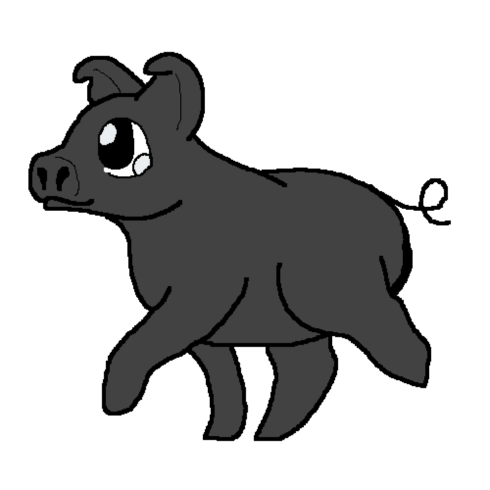 Pixilart - pig base by SpriteGod