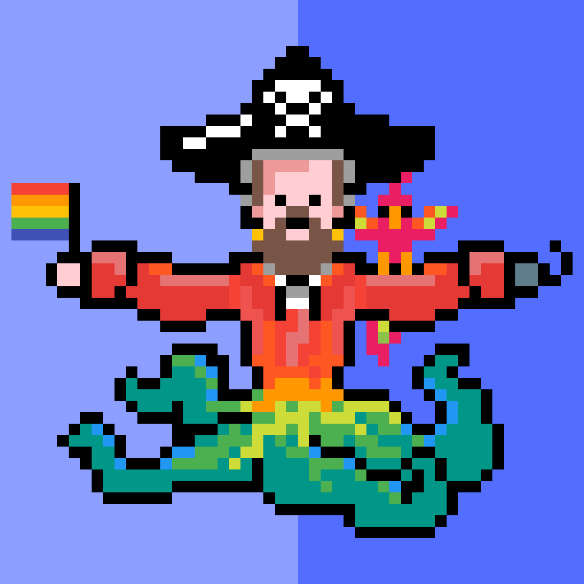 Pixilart - This Pirate-Cthulhu hybrid supports yous! by KittyKat246875